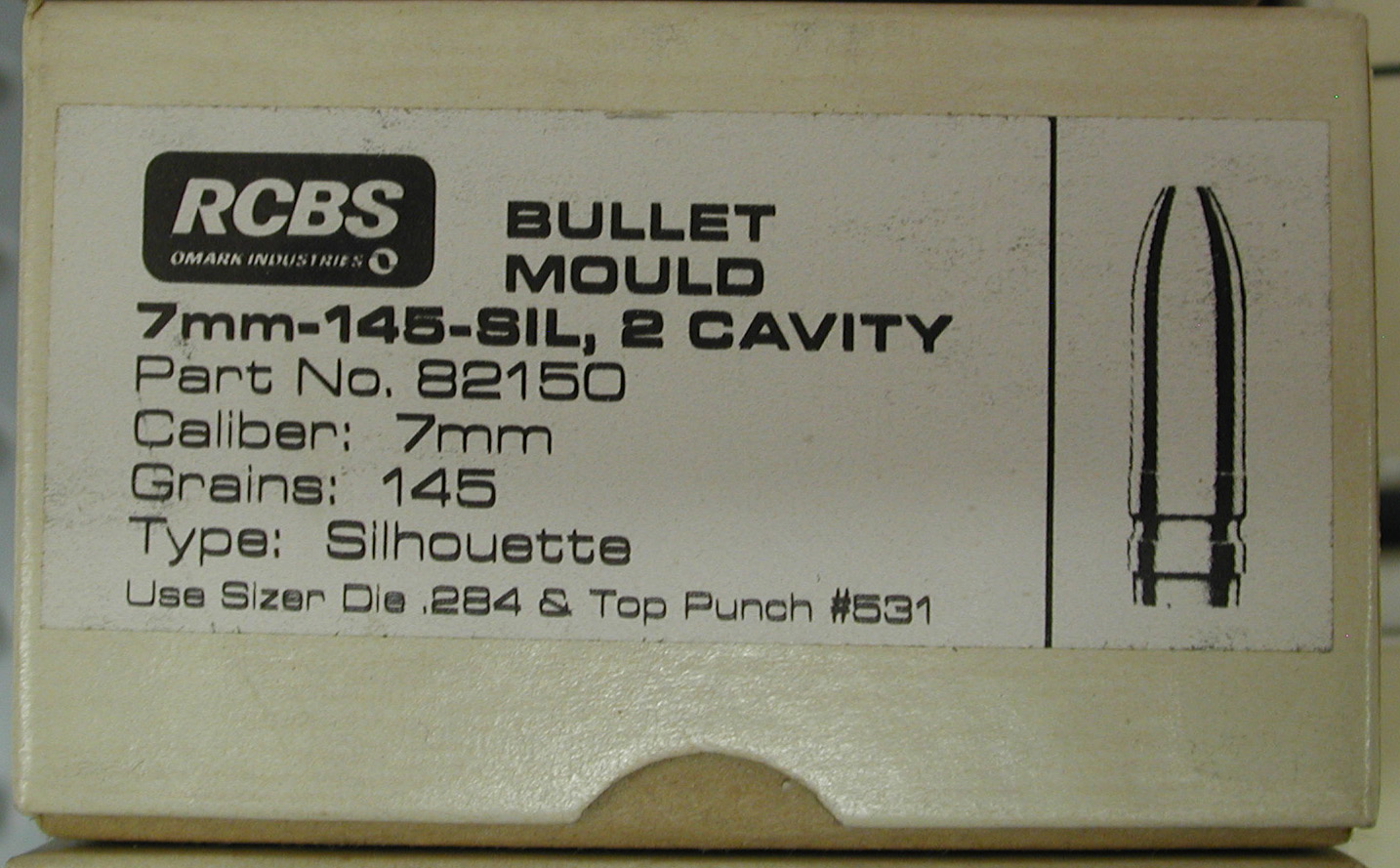 Stifters Gunflints - RCBS .276 / 7mm 145 Grain SIL Doppelkokille (alter ...
